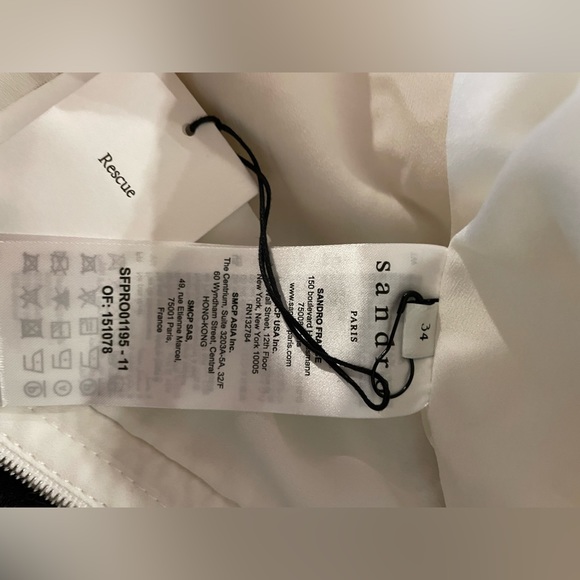 Sandro Paris | Dresses | New With Tags Size 34 Tweedeffect Woollen Coat ...